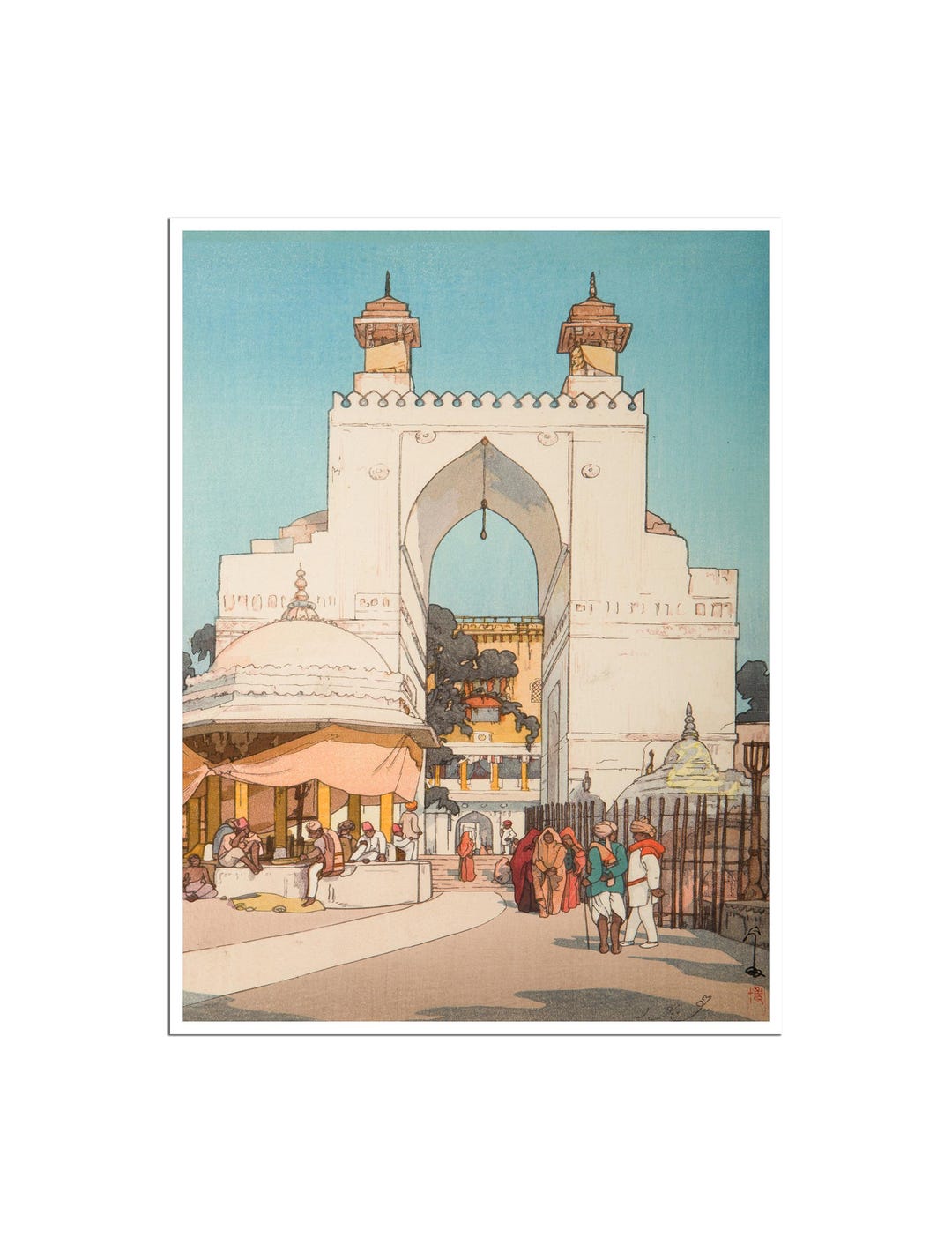 Indian Art India Travel Poster City Street Print (ajt305)a - Etsy