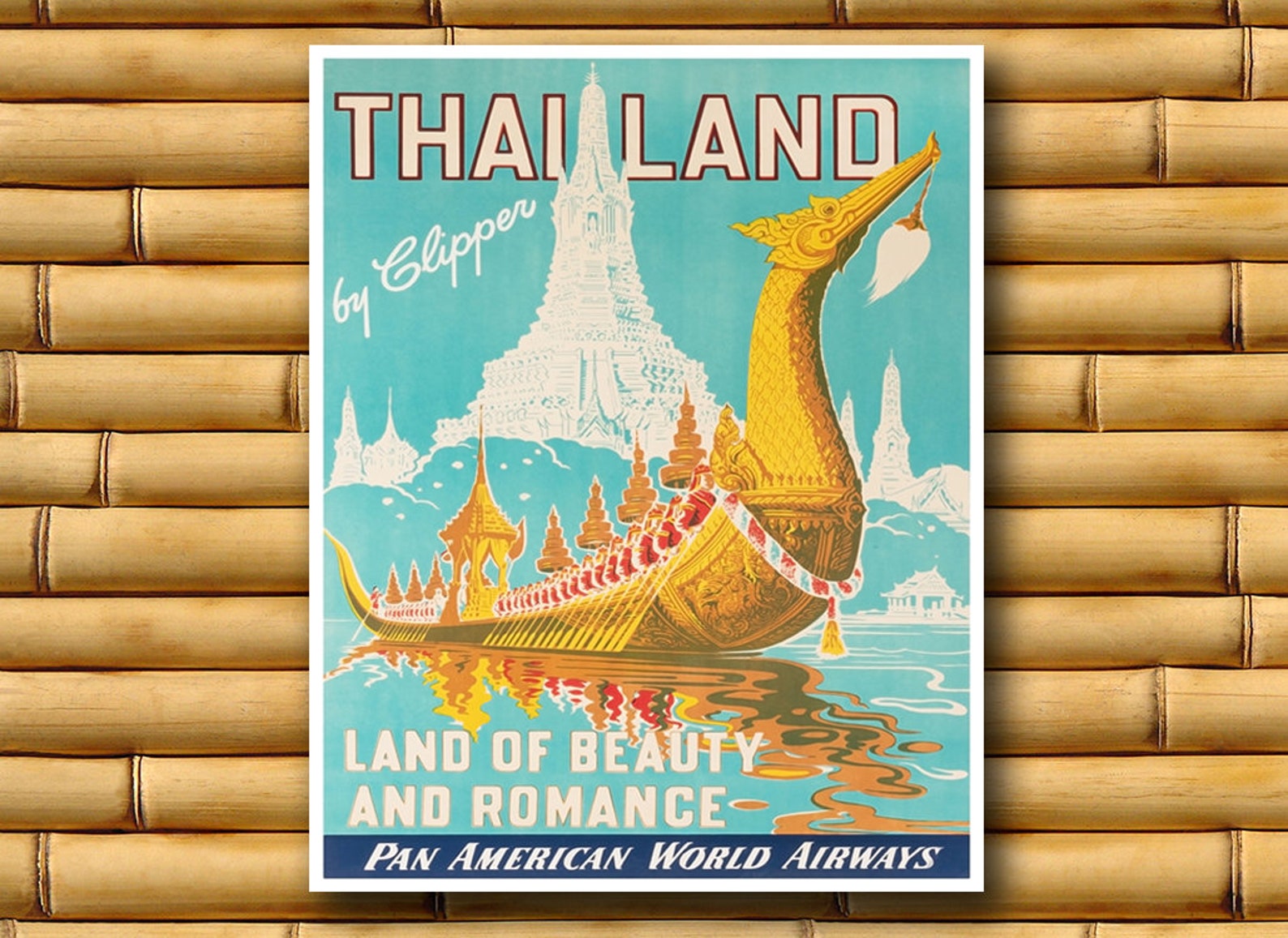 Art Thailand Travel Poster Wall Print Decor AJT178 - Etsy