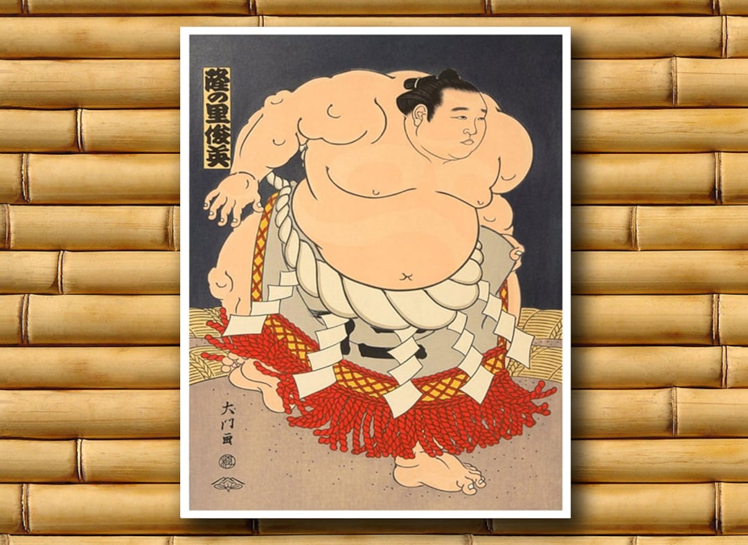 Sumo Wrestler Art Japan Travel Print Asian Decor Poster J414 - Etsy