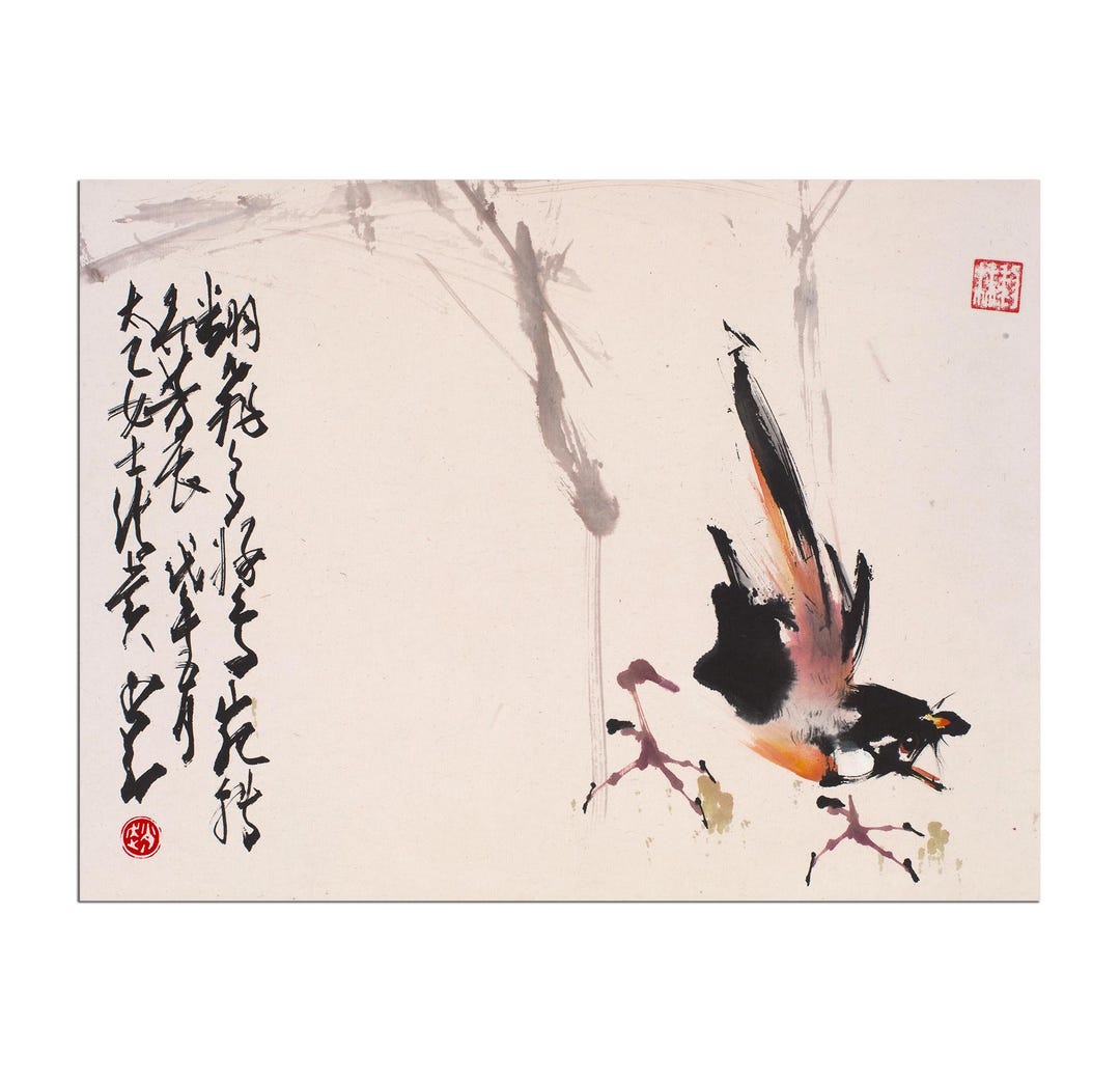 Chinese Painting Bird Art China Print Poster (j118)a - Etsy