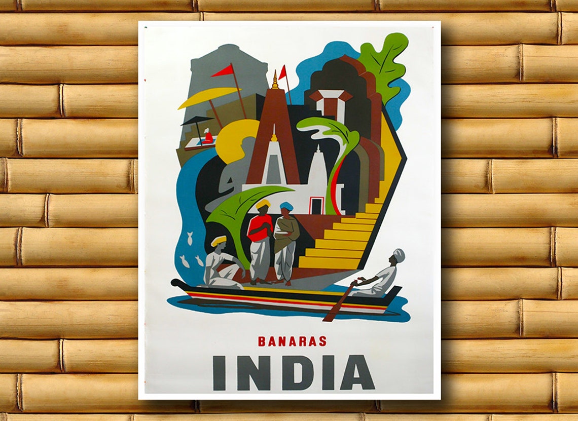 India Wall Art Travel Poster Asian Print Decor AJT27 - Etsy