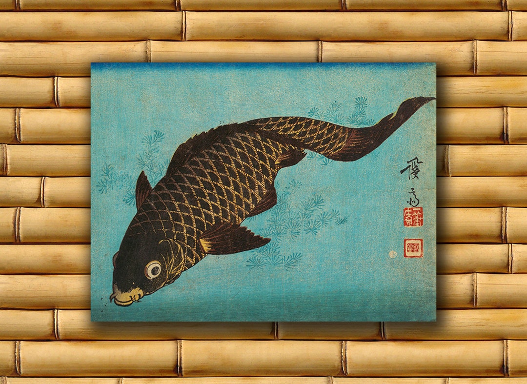 Cooking Art Decor Asian Fish Wall Art Japanese Poster Art Decor Japan ...