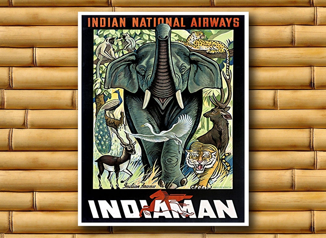 India Art Travel Poster Asian Wall Print Decor AJT18 - Etsy