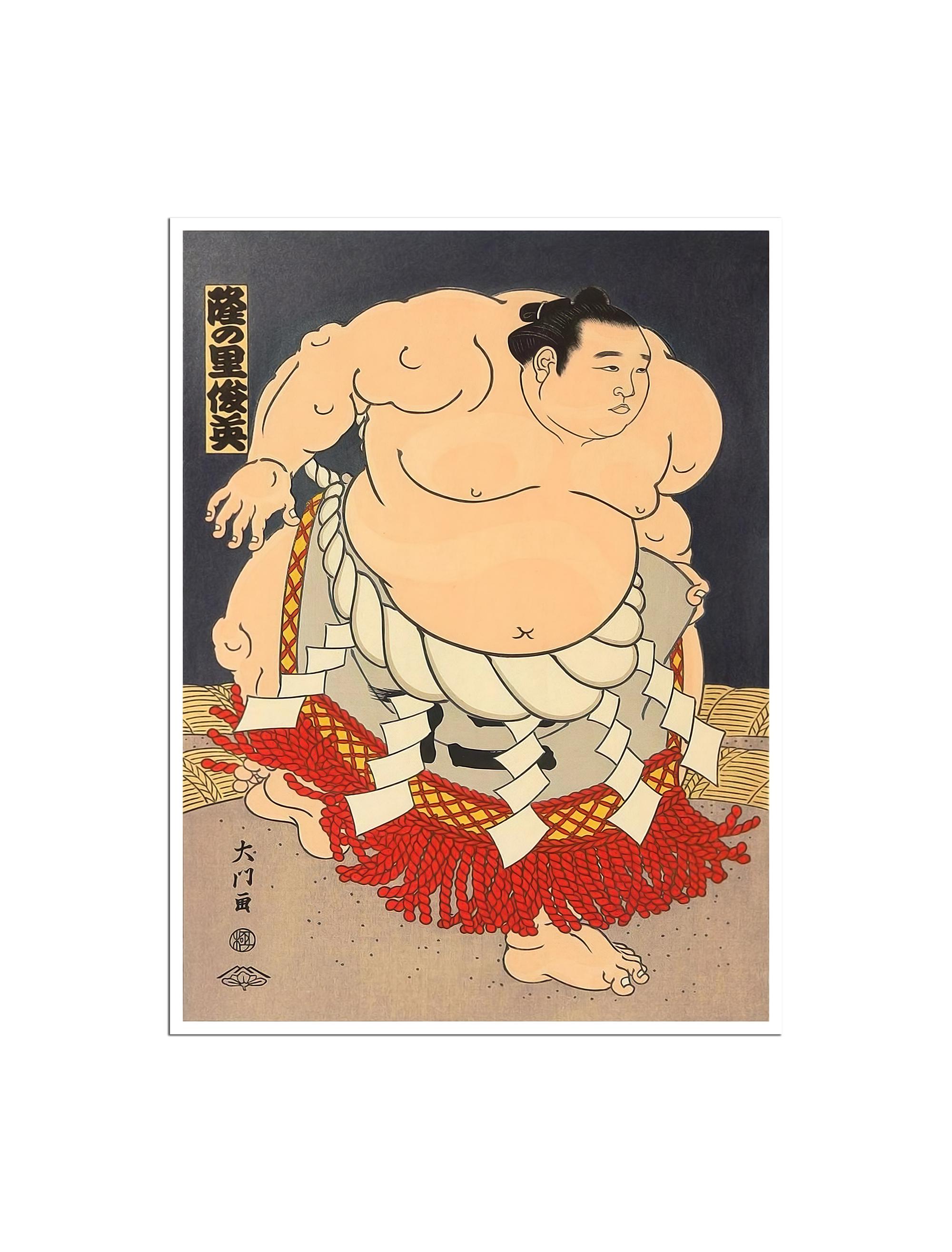 Sumo Wrestler Art Japan Travel Print Asian Decor Poster (J414) - Etsy