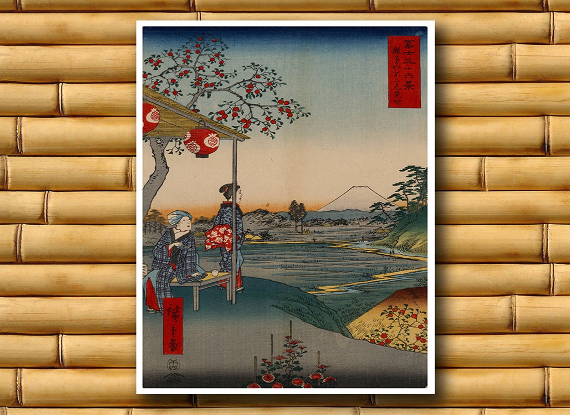 Asian Art Japanese Landscape Poster Asian Decor Japan Art Print J9 - Etsy
