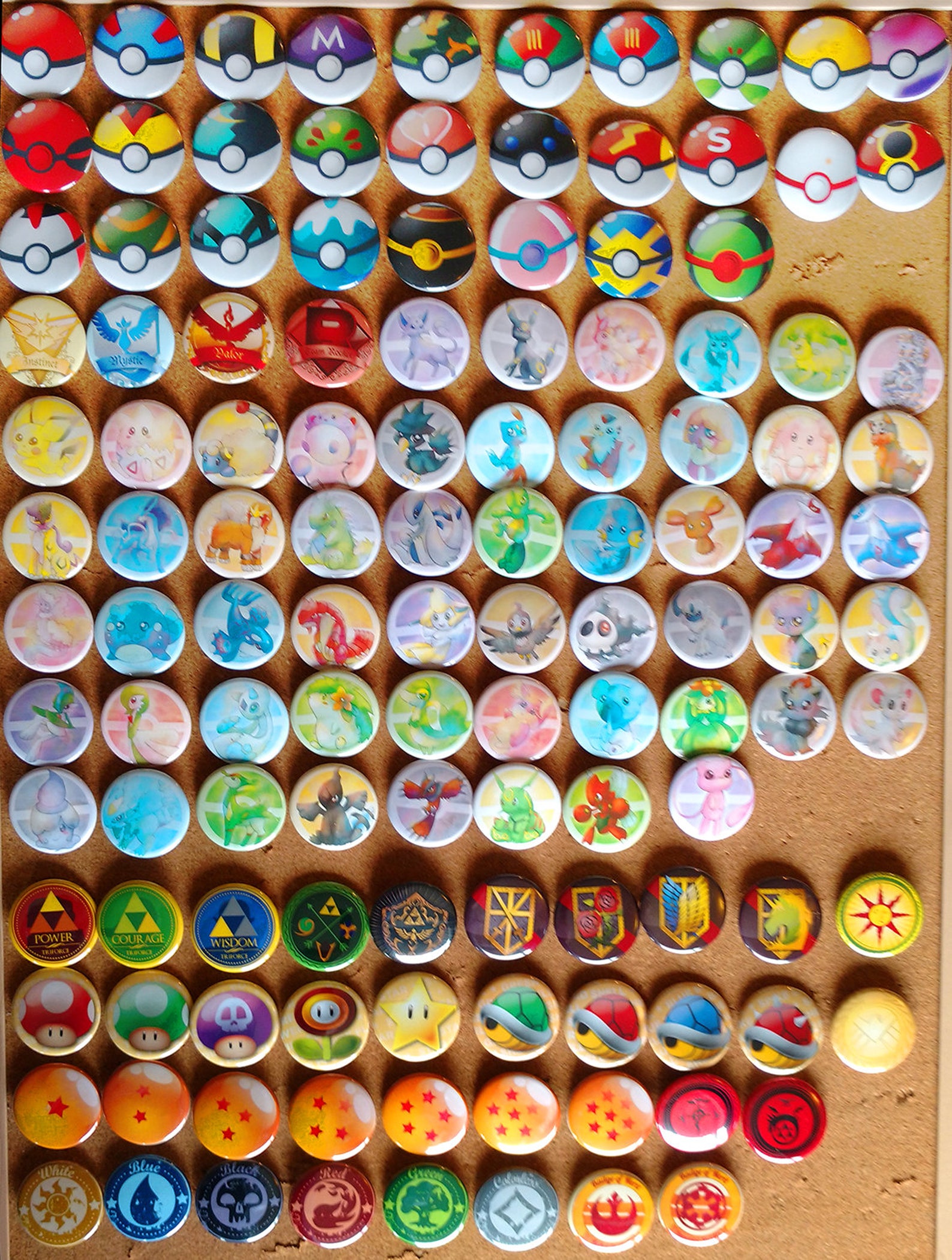 Lot of 151 Pokemon Pins - Etsy