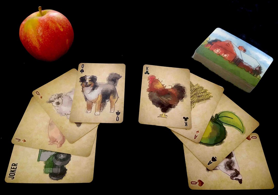 Farm Playing Cards - Etsy