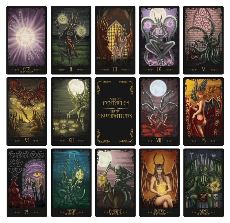 Gothic Horror Tarot Deck - Etsy