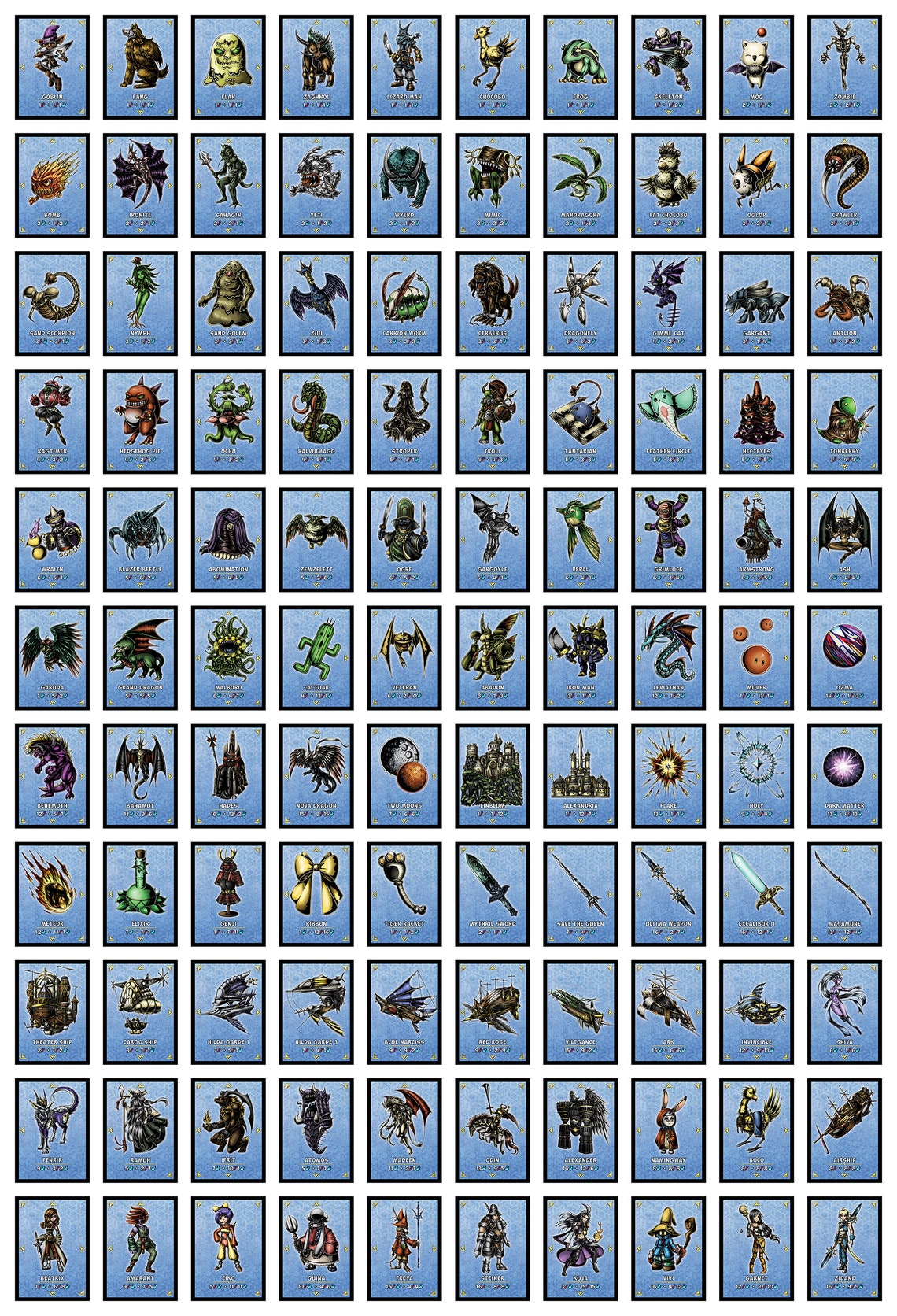 FFIX Tetra Master Full Game - Etsy