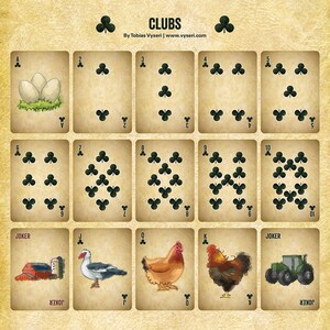 Farm Playing Cards - Etsy