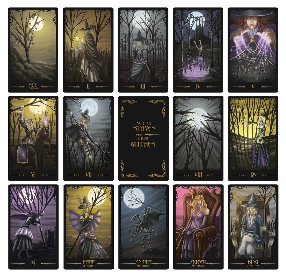 Gothic Horror Tarot Deck - Etsy
