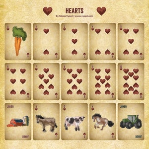 Farm Playing Cards - Etsy