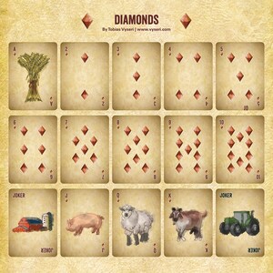 Farm Playing Cards - Etsy