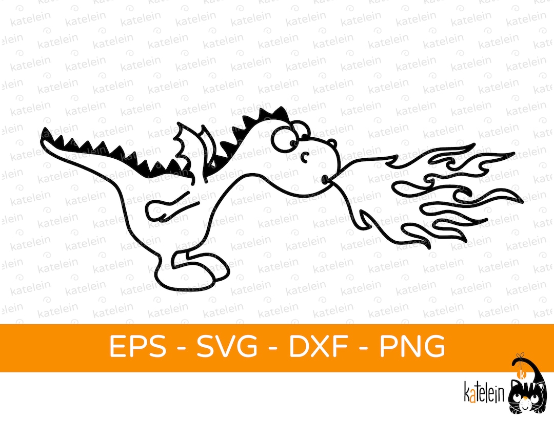 Baby Drache Plotterdatei SVG png dxf eps Kinder lustig Clipart Vektor datei plotten schneiden ...