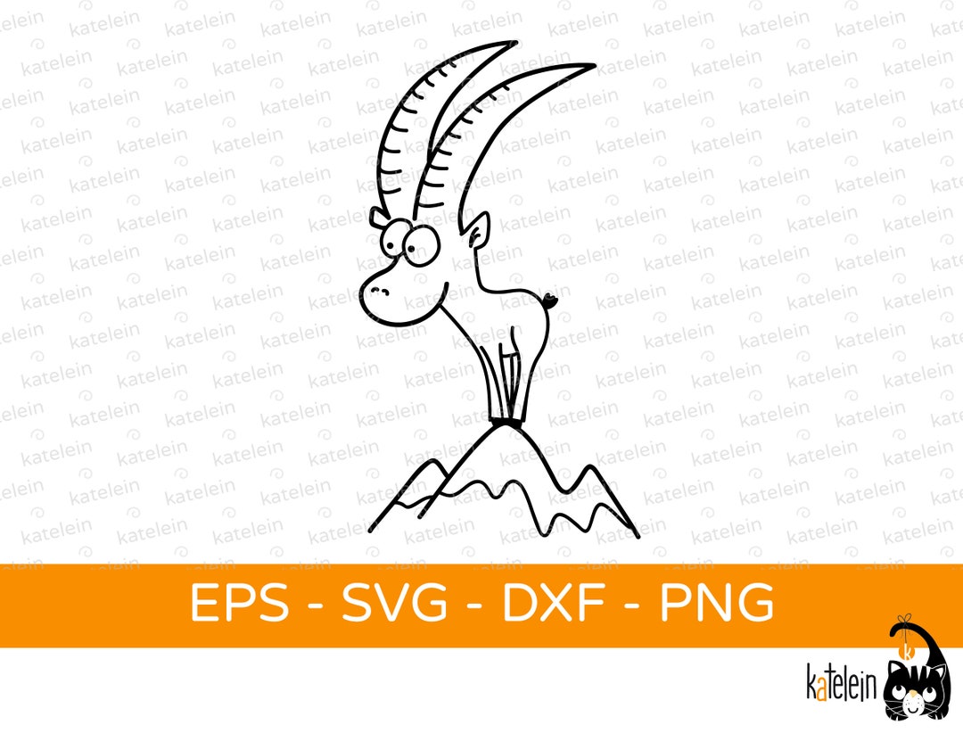 Steinbock Plotterdatei SVG dxf png eps Hochzeit Heiraten Clipart Download Bügelbild plotten ...