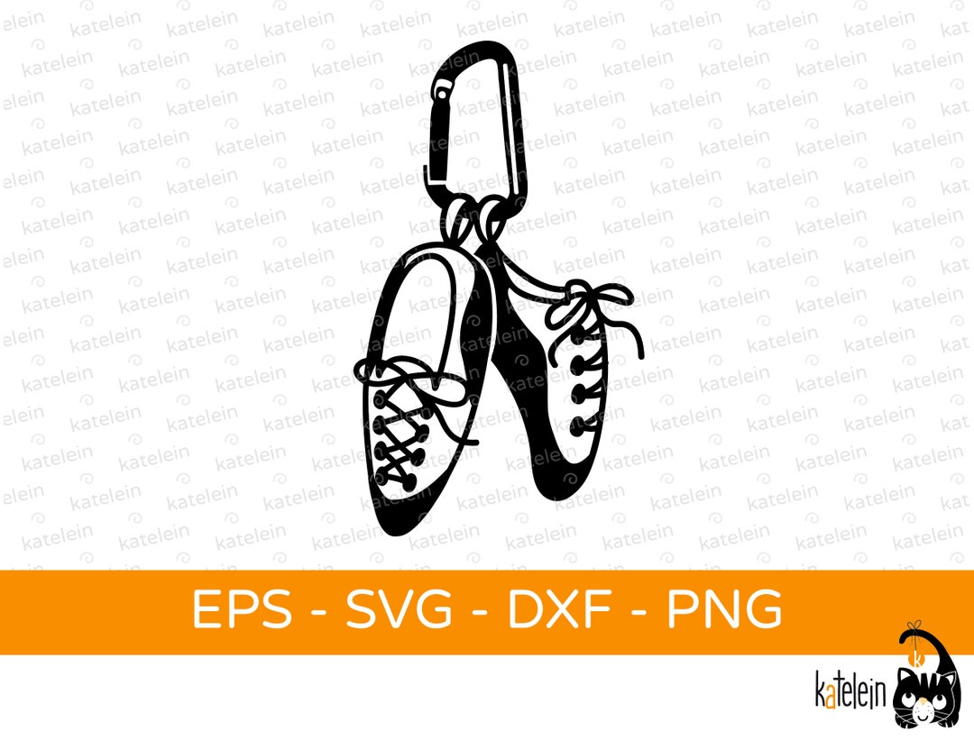 Climbing Plotter File SVG Climbing Shoes Plot Cutting Clipart Dxf Png ...