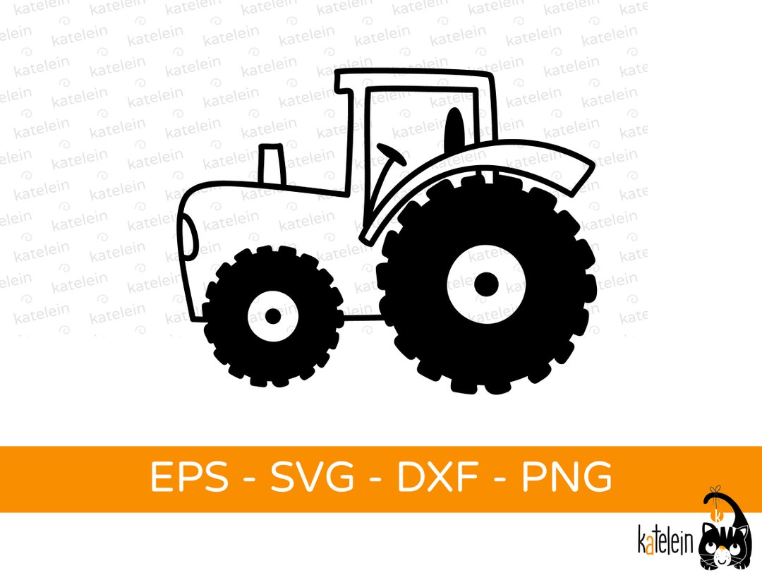 Tractor Plotter File SVG Dxf Png Eps Download Iron-on Plot Gift Trekker Farm Farmer Farming ...