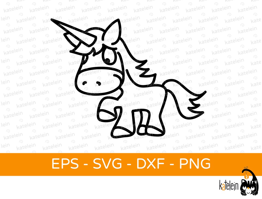 Unicorn Plotter File SVG Dxf Png Eps Unicorns Horse Pony Baby Kids ...