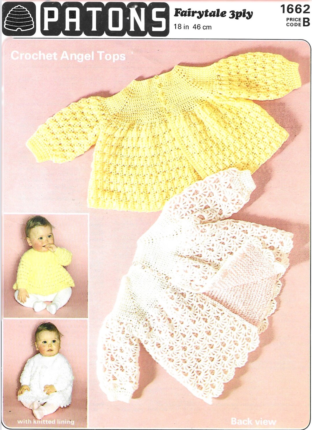 Angel Tops Crochet Pattern PDF Instant Download. to Fit Size 18 Inch, 3 ...