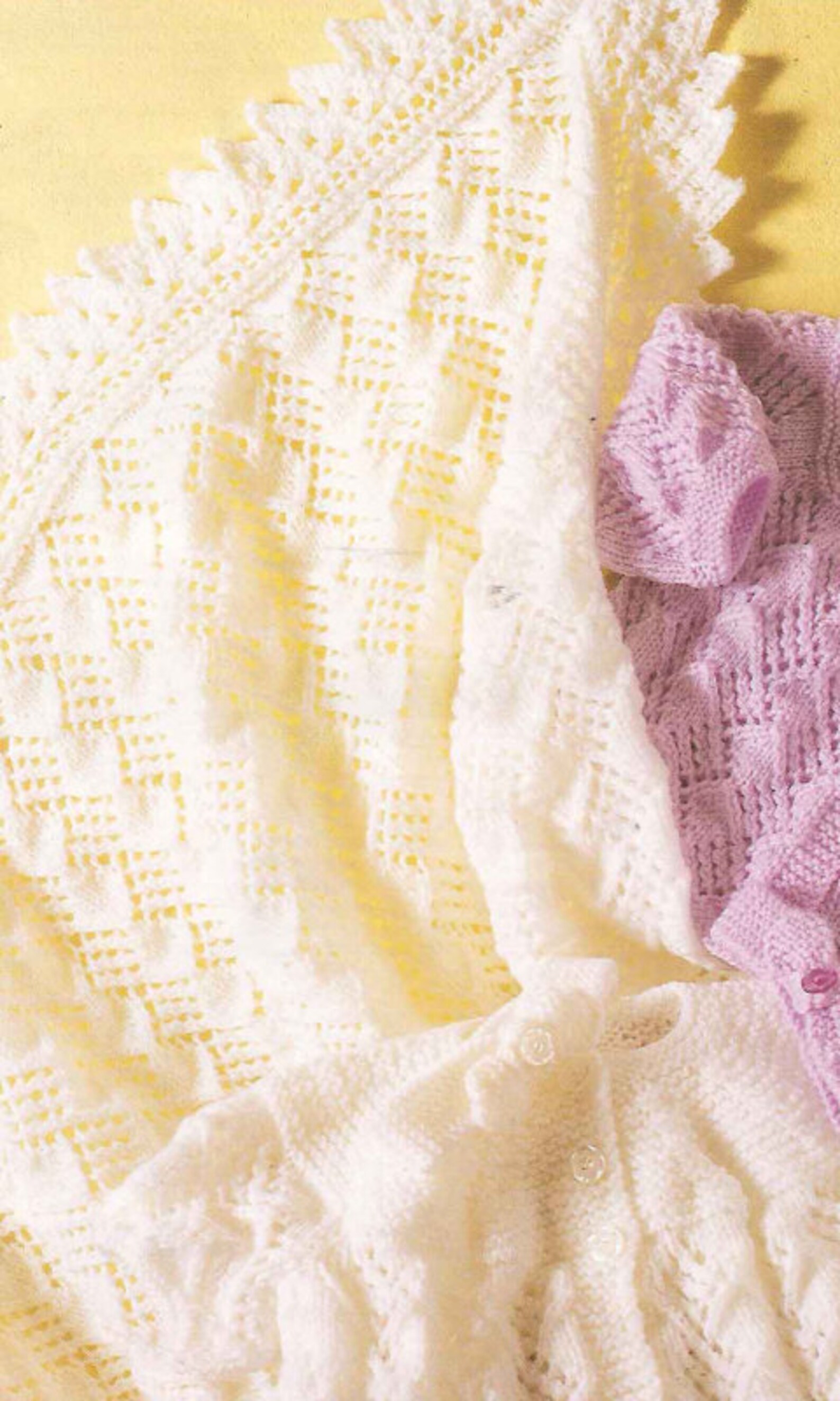 Baby Shawl, Coats and Headband Knitting Pattern PDF Instant Download ...