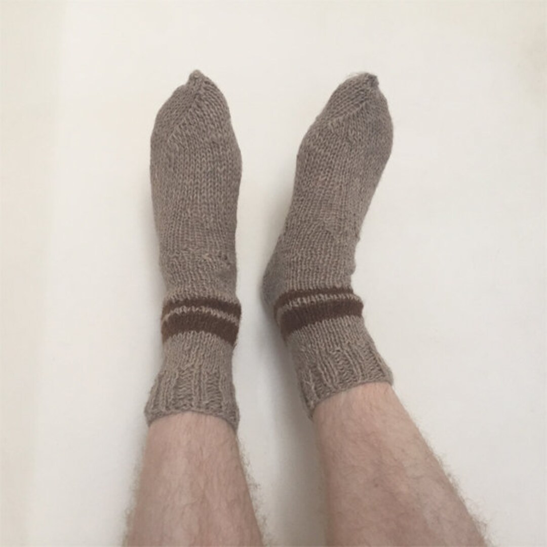 Hand Knitted Alpaca Wool Socks Warm Wool Socks Handmade - Etsy