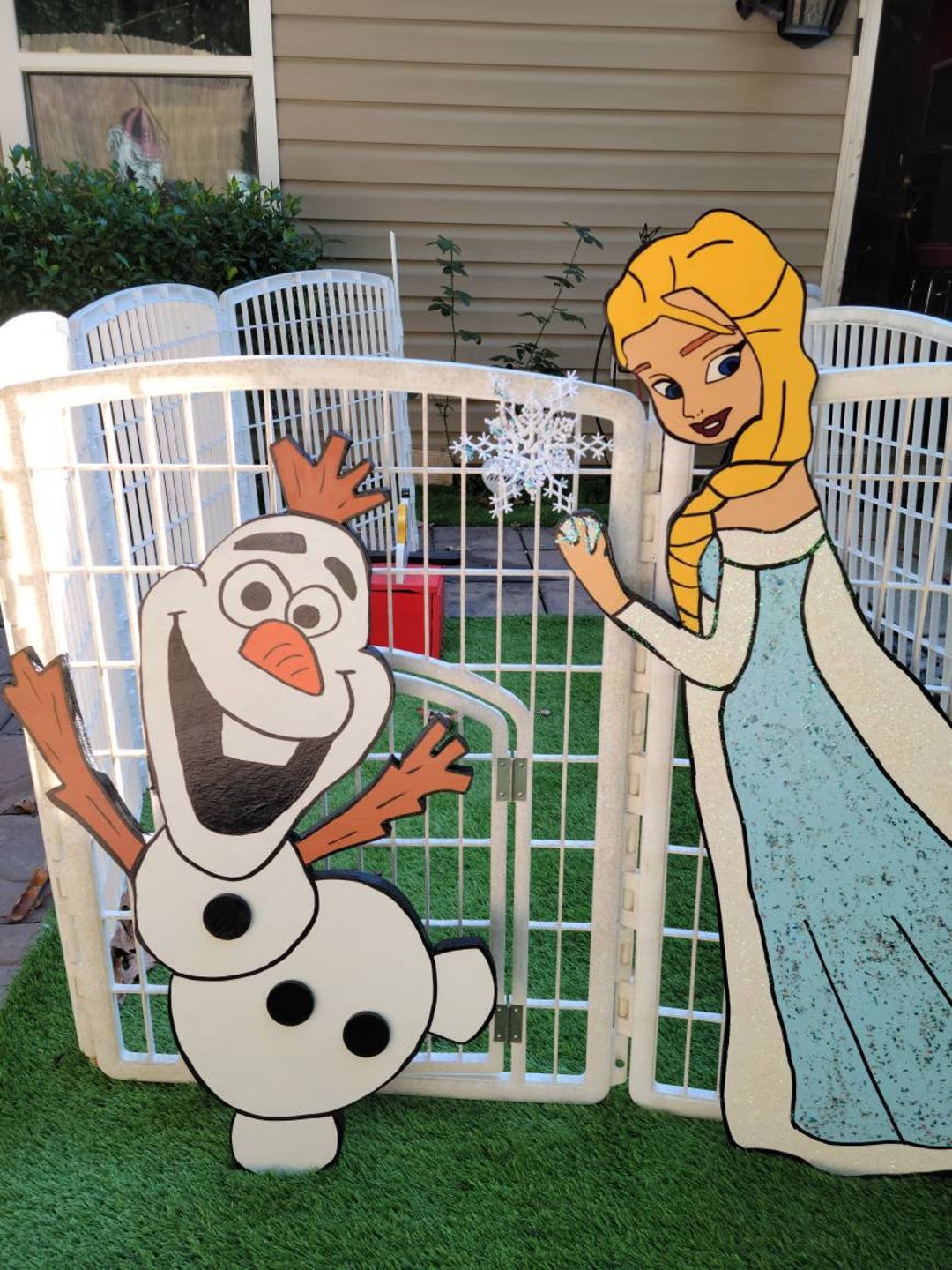 Elsa and Olaf Life Size, Ice Princess - Etsy
