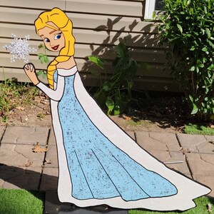Elsa Lifesize, Ice Princess, Yard Art Display - Etsy
