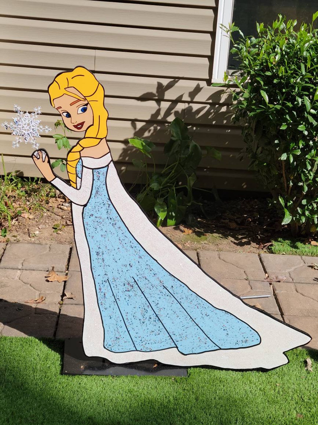 Elsa Lifesize, Ice Princess, Yard Art Display - Etsy
