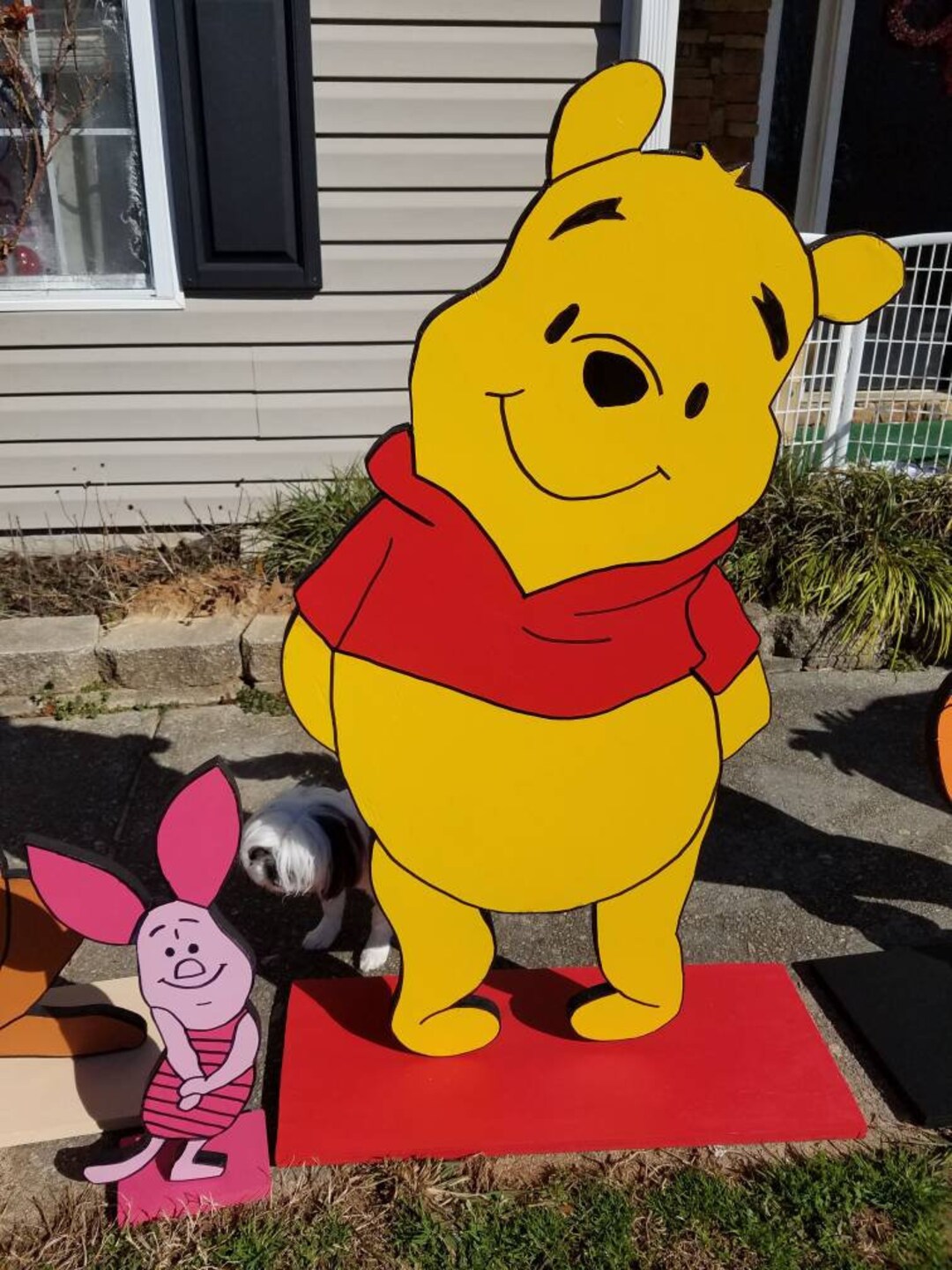 Pooh and Piglet With Stands. Life-size - Etsy