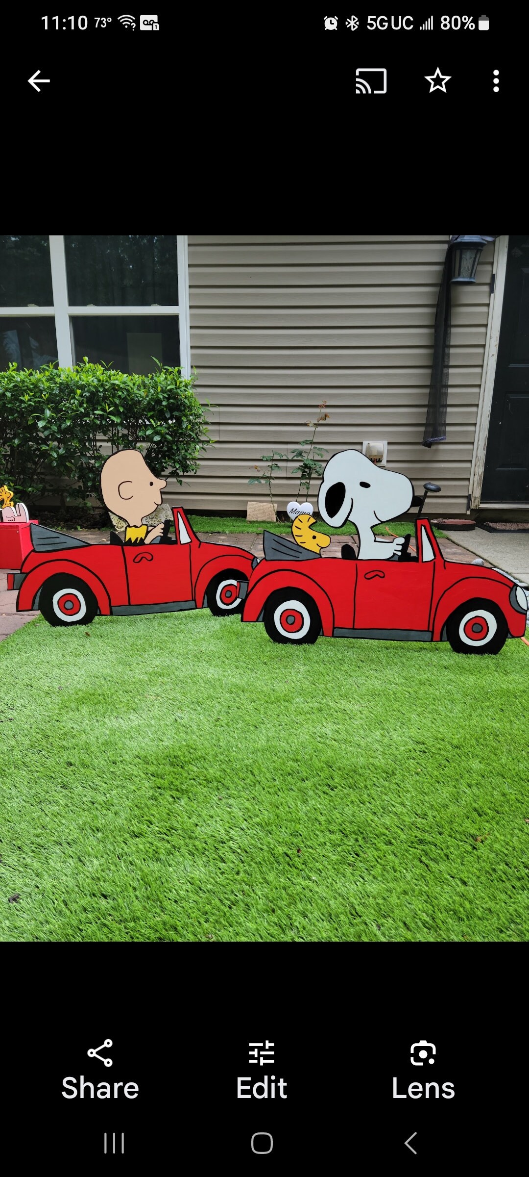 Snoopy and Charlie Brown Driving Vwbug and Snoopy Doghouse - Etsy