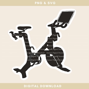 Peloton Bike Digital Sticker | PNG & SVG | Cute Workout Peloton ...