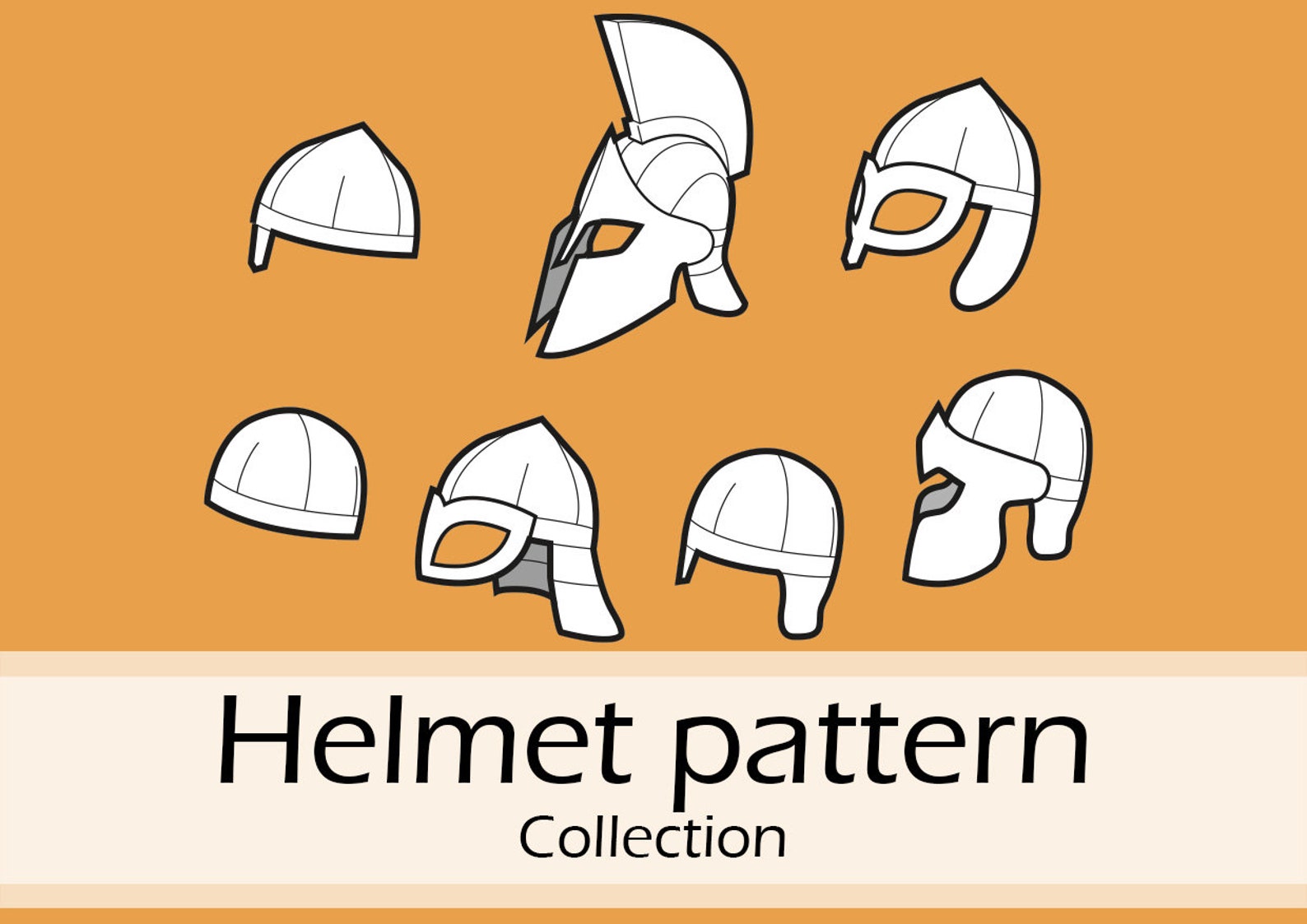 Helmet Pattern Collection by Pretzl Cosplay PDF - Etsy