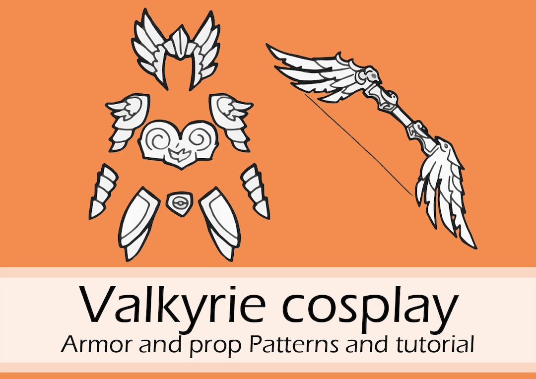 Fantasy Valkyrie Armor and Bow Templates and Tutorial by Pretzl Cosplay ...