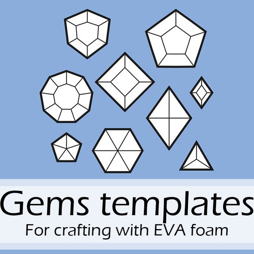 Foam Gems Templates Collection by Pretzl Cosplay PDF | Etsy