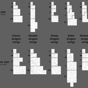 Dragon Wings Templates Collection by Pretzl Cosplay - PDF - Etsy