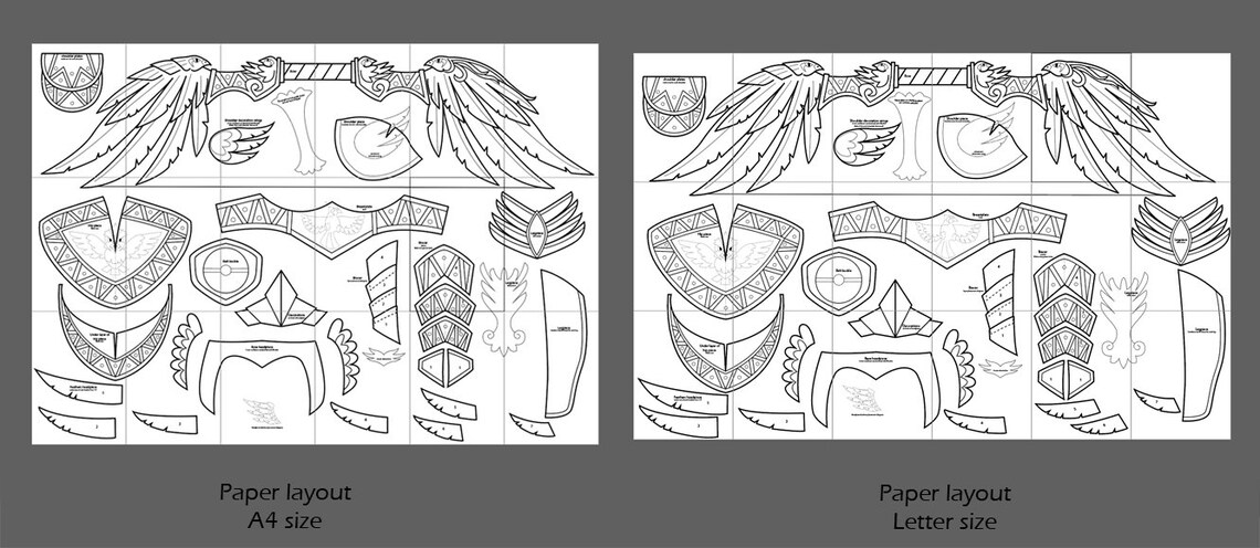 Fantasy Valkyrie Armor and Bow Templates and Tutorial by Pretzl Cosplay ...