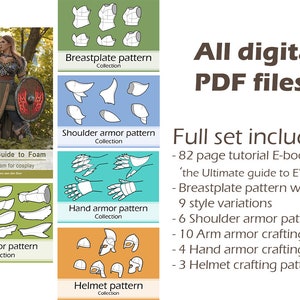 Cosplay Foam Armor Pattern Starter Kit by Pretzl Cosplay - PDF - Etsy