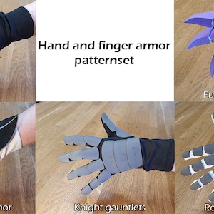 Foam/worbla Hand and Finger Armor Pattern Collection by Pretzl Cosplay ...