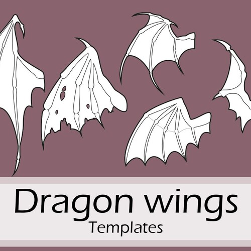 Dragon Wings Templates Collection By Pretzl Cosplay PDF Etsy Australia