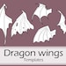Dragon Wings Templates Collection by Pretzl Cosplay PDF - Etsy