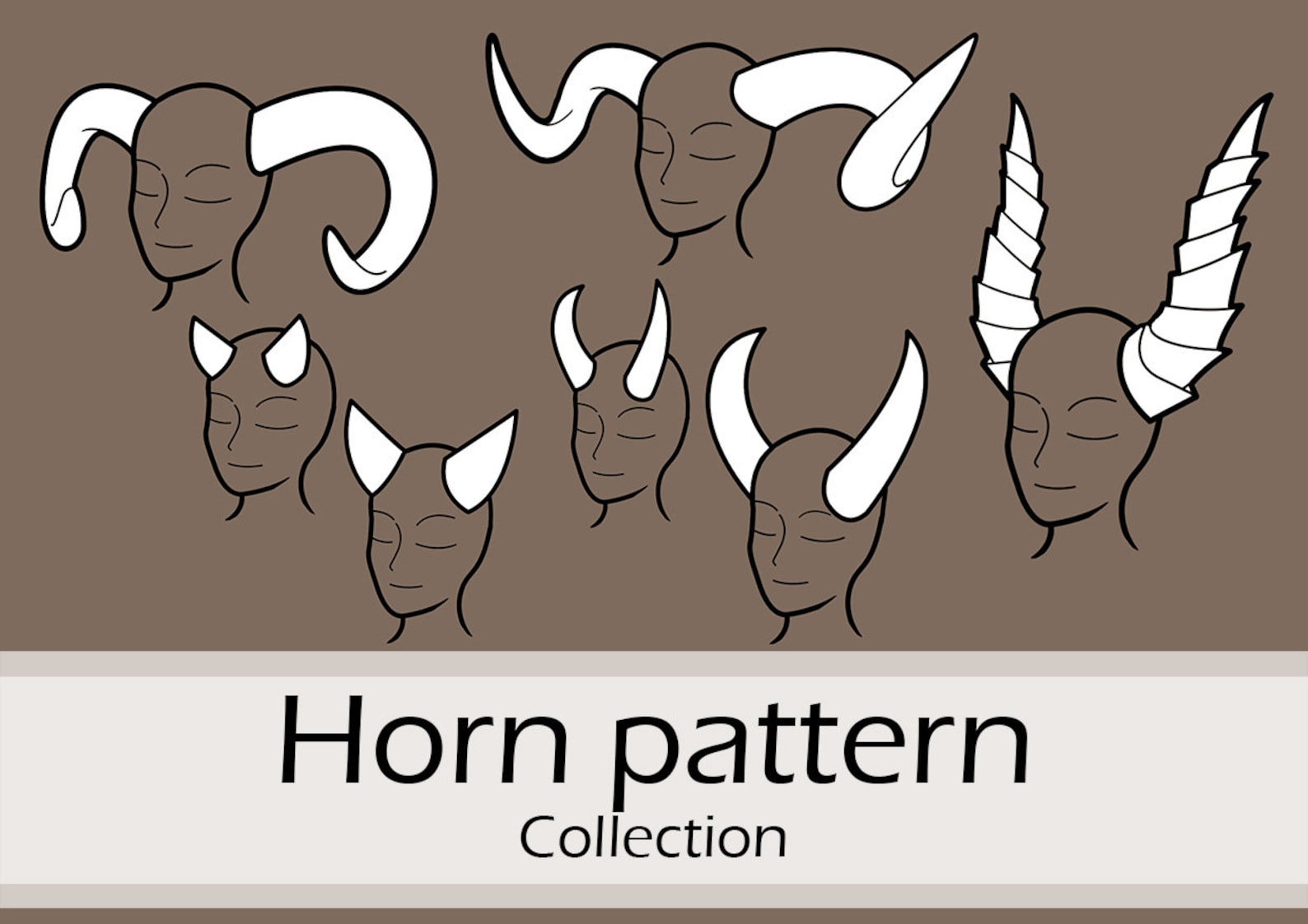 Foam Horns Patternset and Tutorial E-book Collection by Pretzl | Etsy