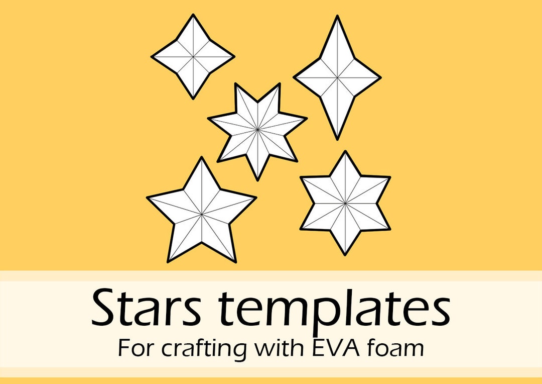 Foam Stars Templates Collection by Pretzl Cosplay - PDF - Etsy