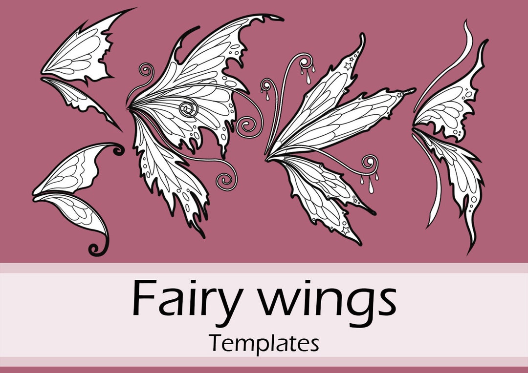 Fairy Wings Templates Collection by Pretzl Cosplay - PDF - Etsy