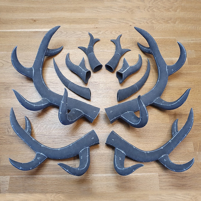 Foam Antlers Patternset and Tutorial E-book Collection by - Etsy