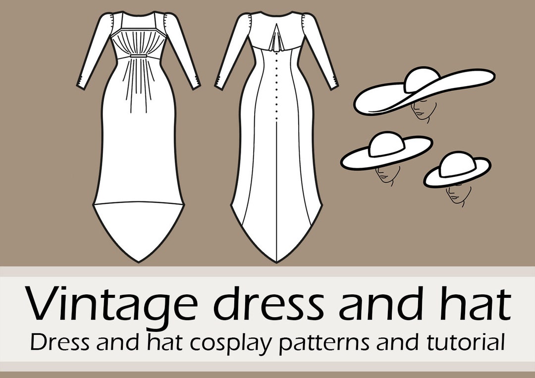 Vampire Lady With Big Hat Cosplay Patterns and Tutorial by Pretzl ...