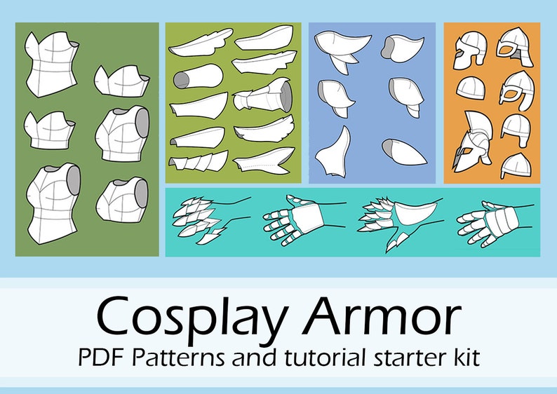 Cosplay Foam Armor Pattern Starter Kit by Pretzl Cosplay - PDF - Etsy