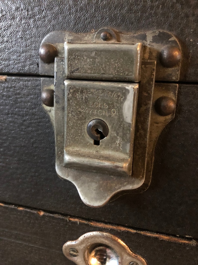 VTG Gerstner Style 52 Wood & Leatherette Machinist Tool Chest W/ Key ...