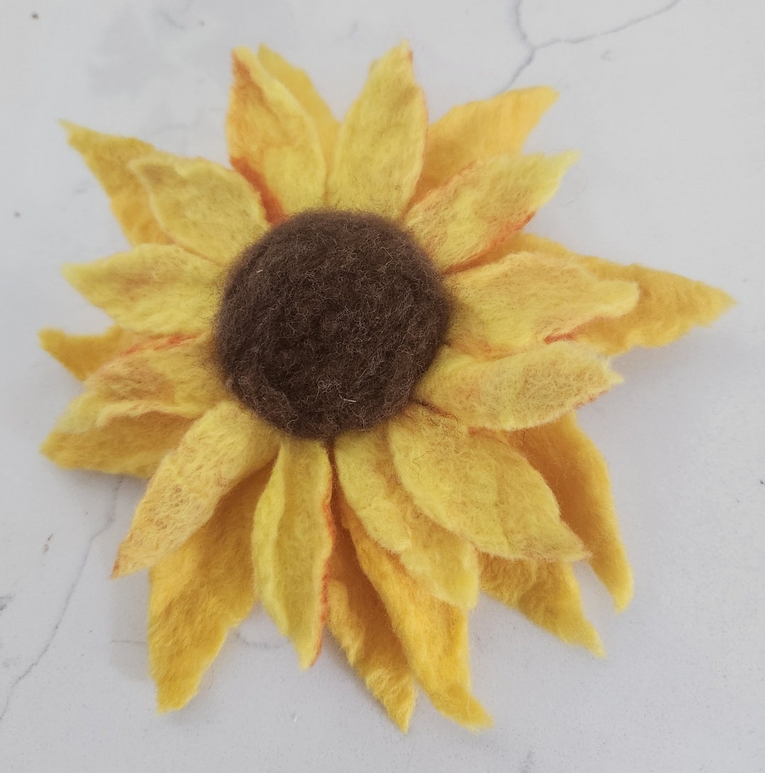 Felted Sunflower - Etsy