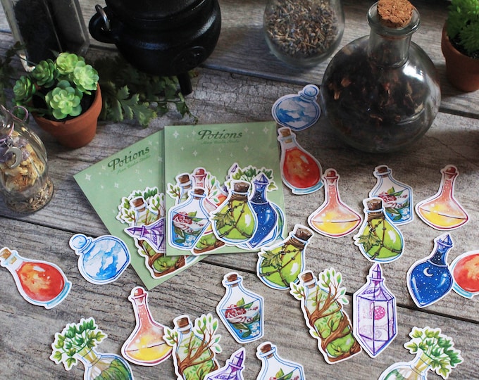 Potion Bottle Stickers Pack - Etsy