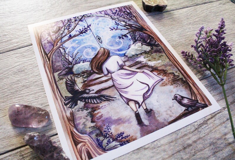 The Seven Ravens Grimm's Fairytale Art Print | Etsy